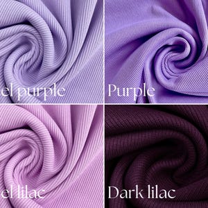 Rib Knit Fabric: Stretchy Cotton Spandex Blend - 120cm Tubular Width - Etsy