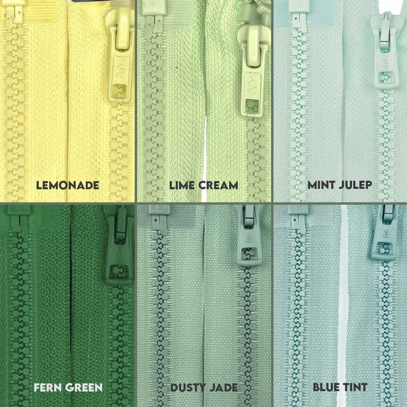70cm Separating Cube Zipper - Various Colors - for Jackets, Coats Etc ...