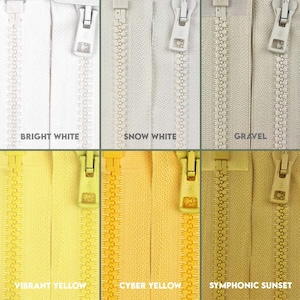 50cm Separating Cube Zipper - Various Colors - for Jackets, Coats Etc ...