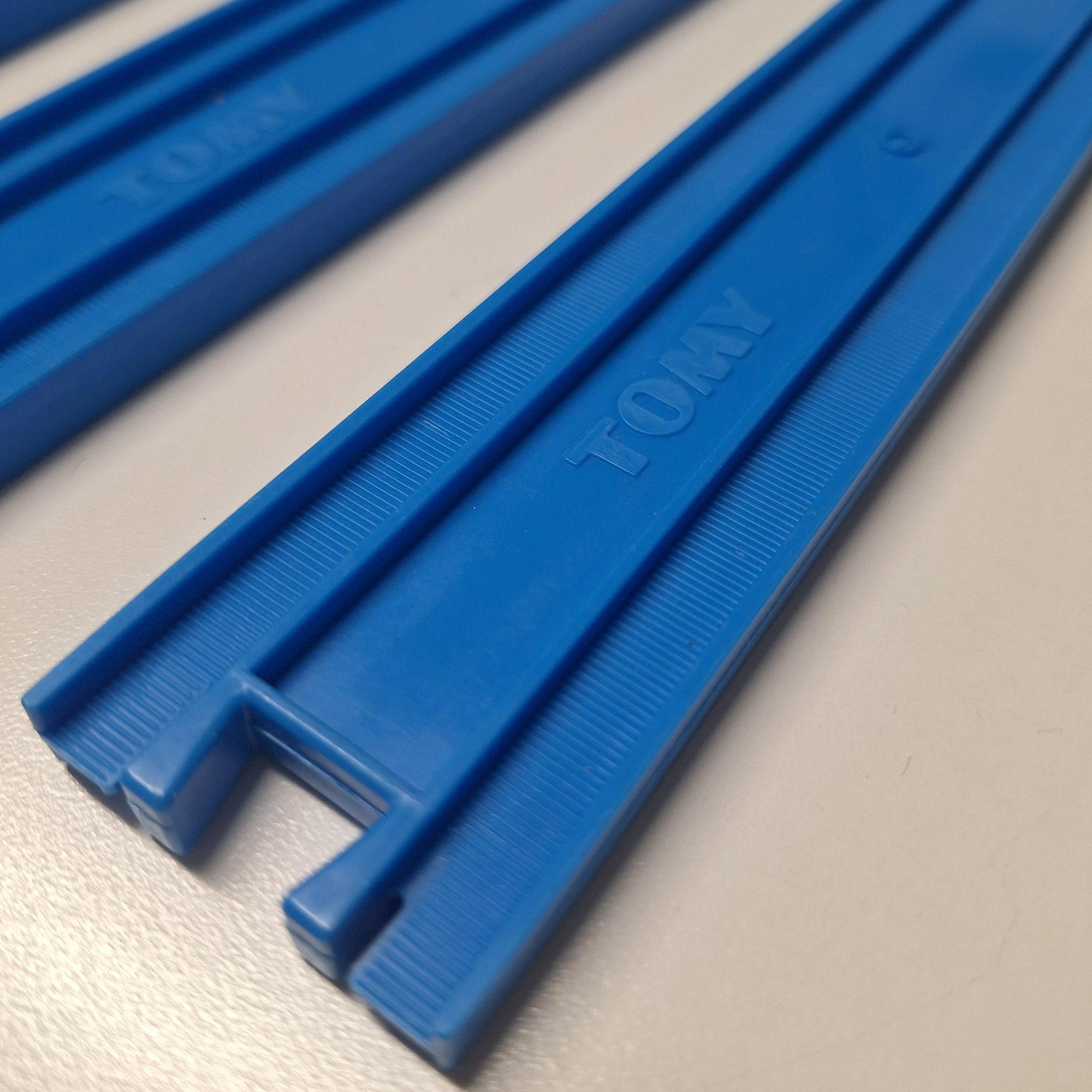 TOMY Blue Plastic Train Track Set 4 Pieces Vintage 1998 Replacement ...