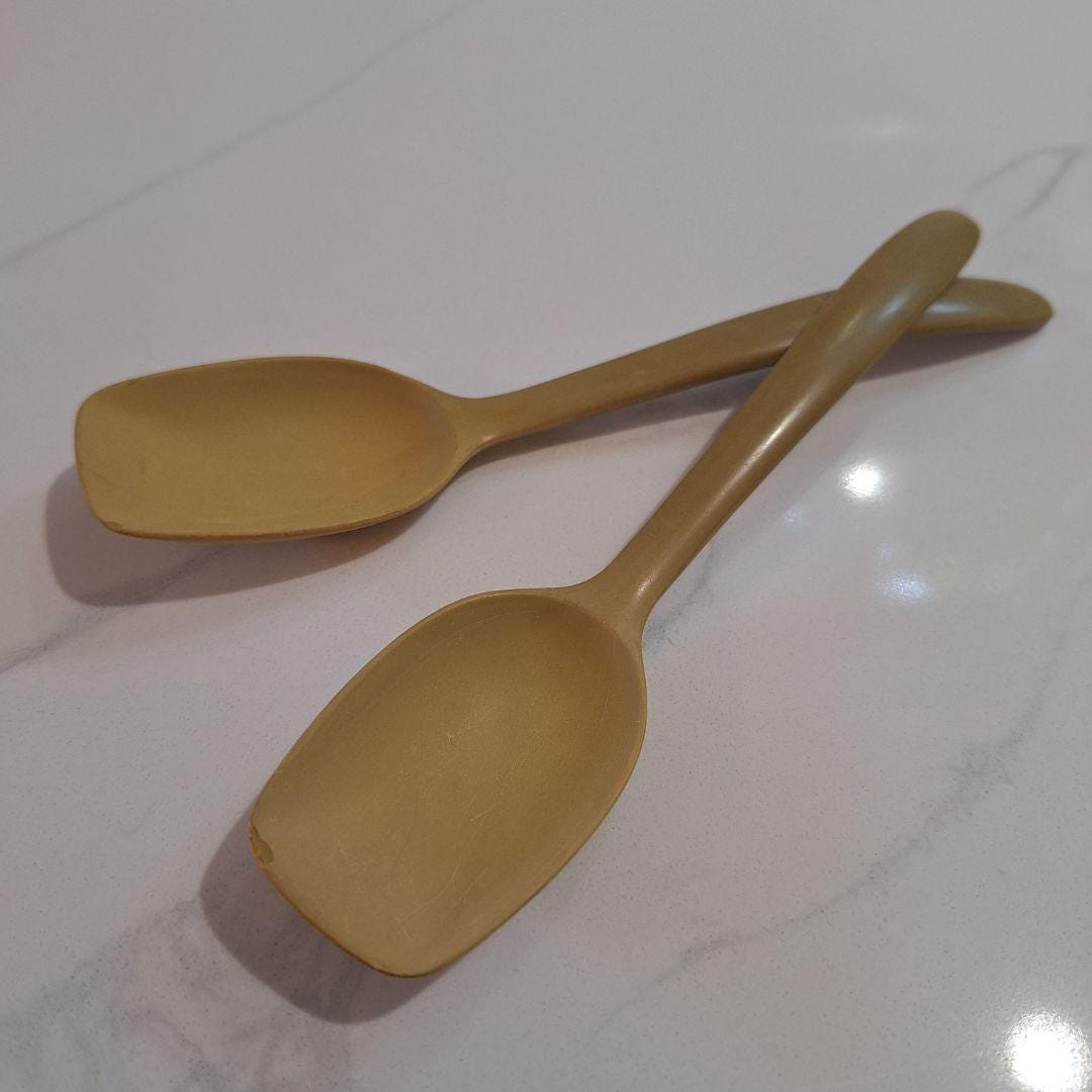 Lille Kirsten Rosti Mepal Denmark Spoons Vintage 7.5 Inch Small Serving ...