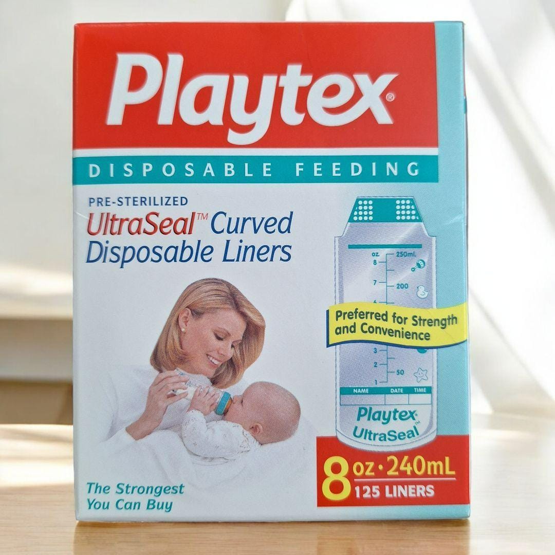 Playtex Ultraseal Curved Disposable Bottle Liners 8 Ounces Vintage 90s ...