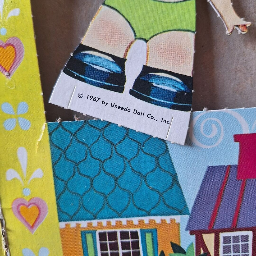 Whitman Peewee Paper Dolls 1967 Vintage Soda Shoppe 4 Girls Clothing ...