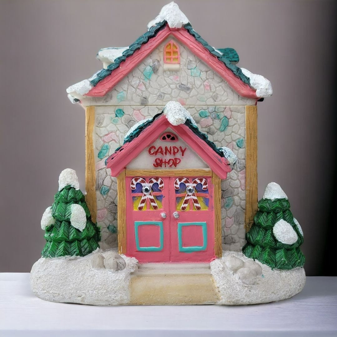 Nestle Alpine Village Jar 6324 Toll House Empty Vtg Collectible Candy ...