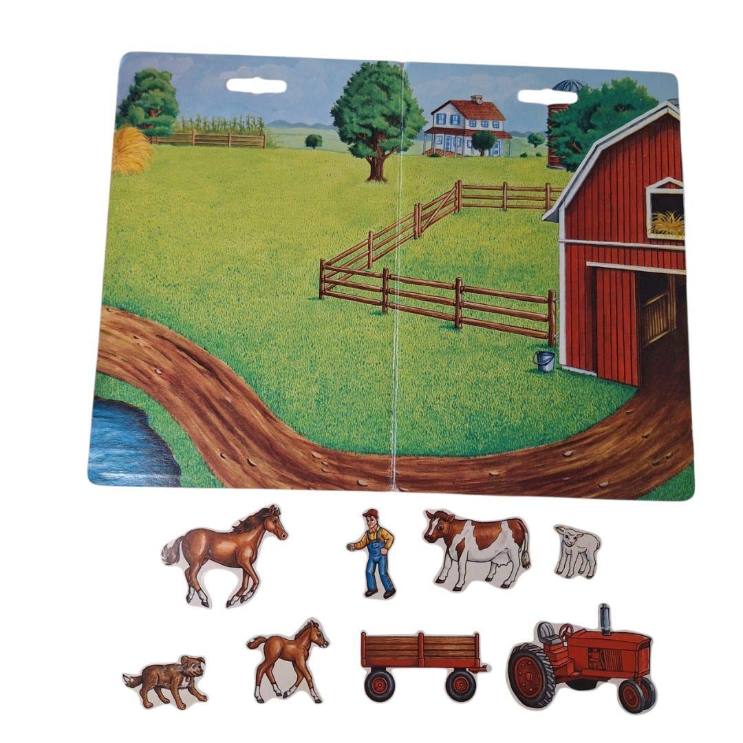 Create a Scene Magnetic Farm Travel Play Lamb Horse Foal Cow Tractor ...