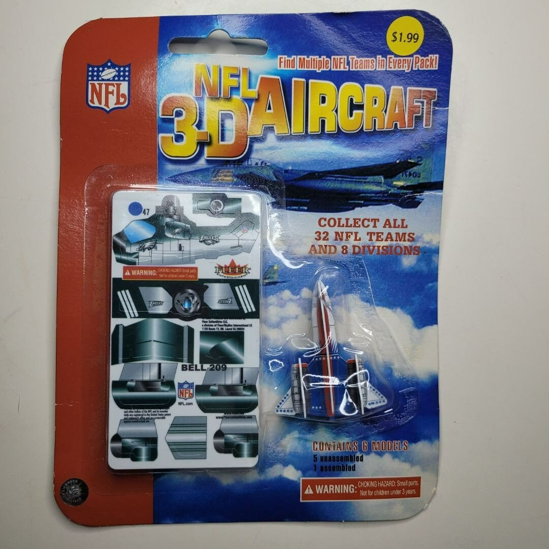 Eagles 3D NFL Aircraft Model 6 Planes Fleer Entertainment Fan Vintage ...