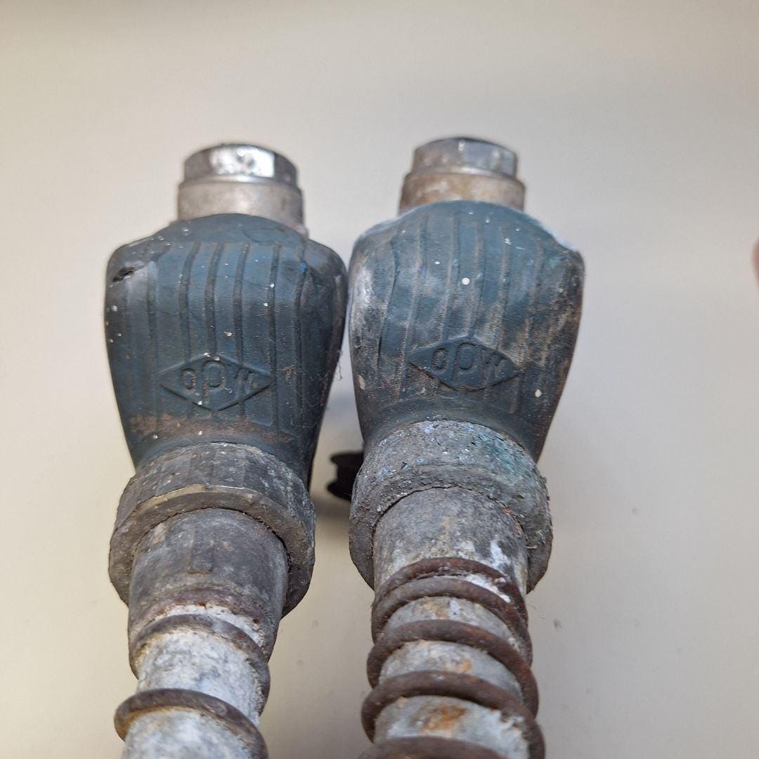 Vintage OPW 50 Gallon Gas Pump Handles Pair Garage Decor Rustic - Etsy