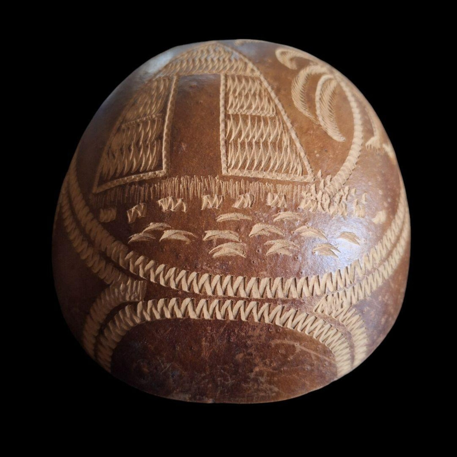 Carved Boab Nut Shells Carib Territo Ethnic Artwork Wall Decor - Etsy