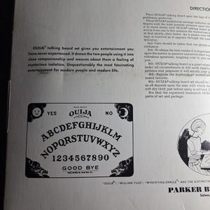 Ouija Board William Fuld Parker Brothers Salem Oracle 1960s Vintage ...