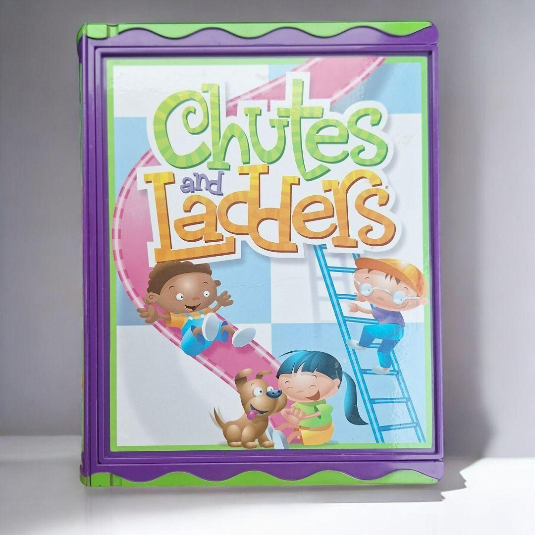 Hasbro Chutes Ladders Board Game Story Book Case Classic Preschool ...