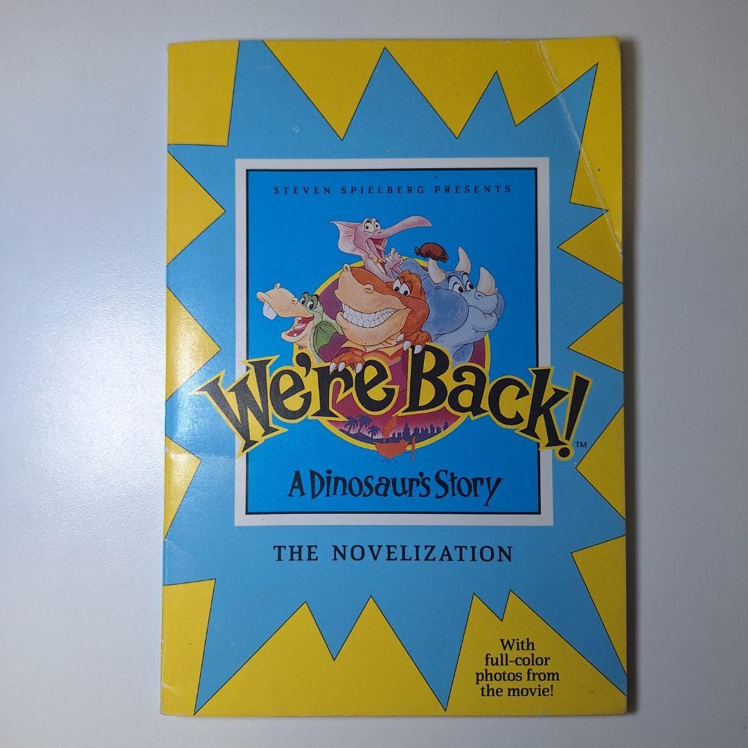 We're Back Dinosaur Book Movie Color Photos Steven Spielberg Cartoon ...