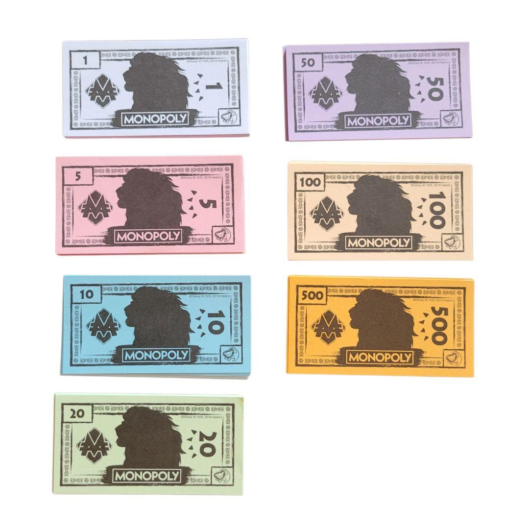 Lion King Monopoly Game Replacement Piece Money Stack Craft Birthday ...