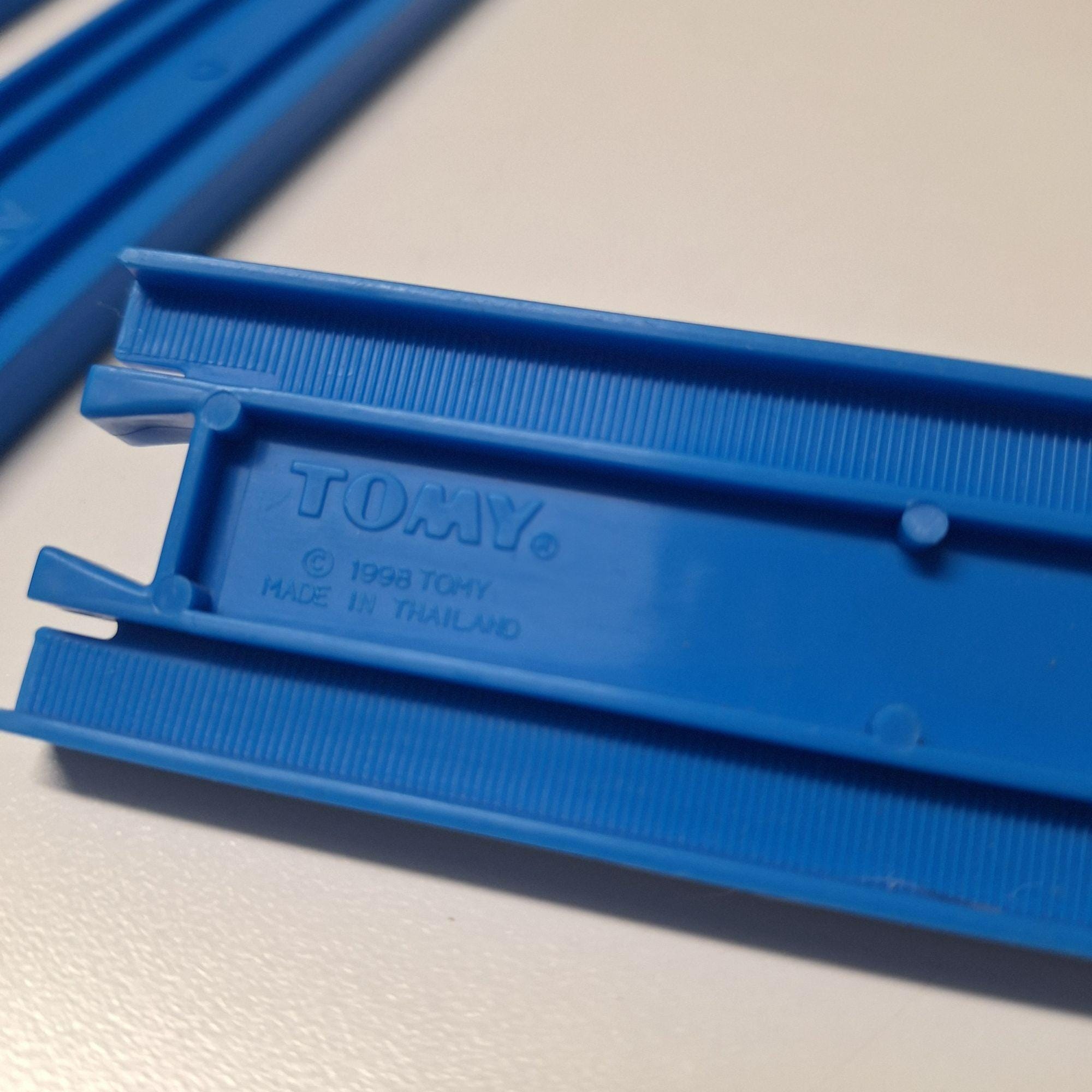 TOMY Blue Plastic Train Track Set 4 Pieces Vintage 1998 Replacement ...