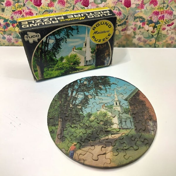 Round Jigsaw Puzzle - Etsy