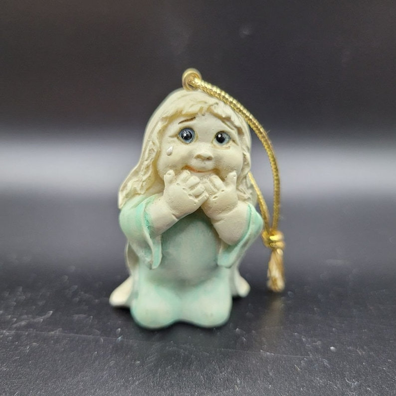 Giftco Dreamsicles Nativity Set 6 Piece Vtg Hanging Ornaments Big Eyes ...
