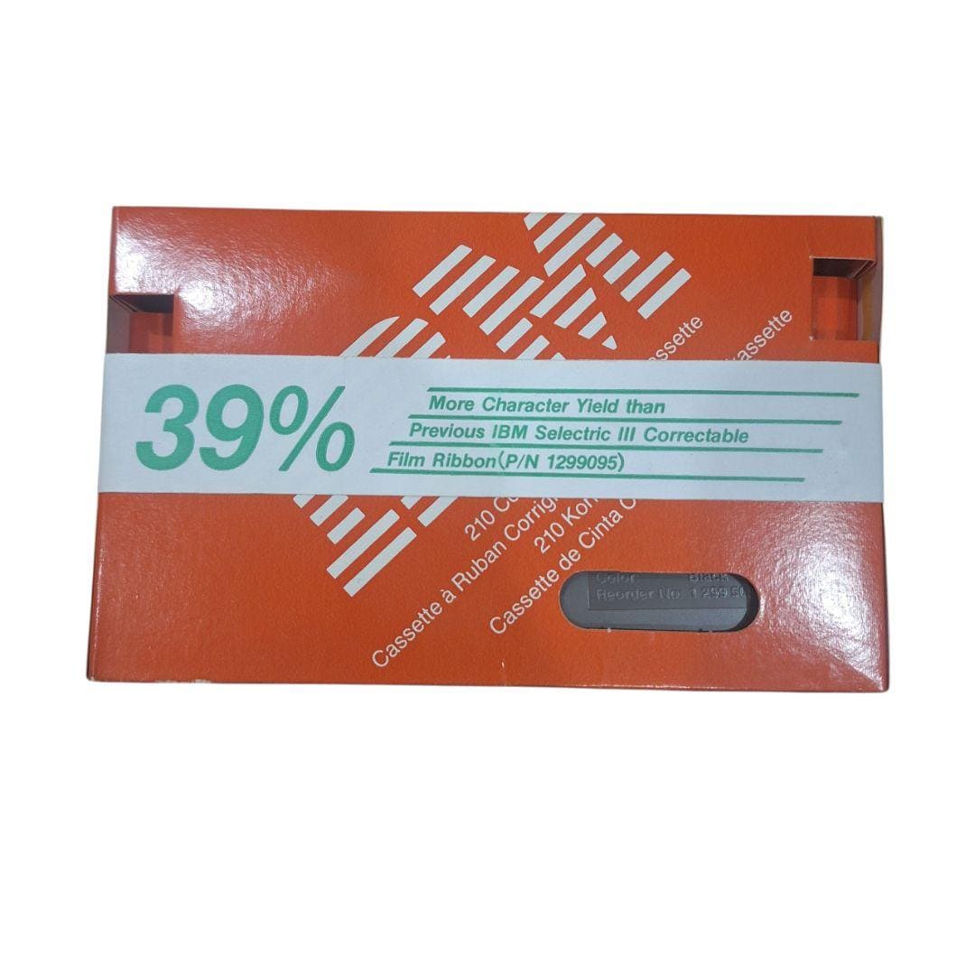 IBM 210 Correctable Ribbon Cassette Orange Vintage Unopened Black ...