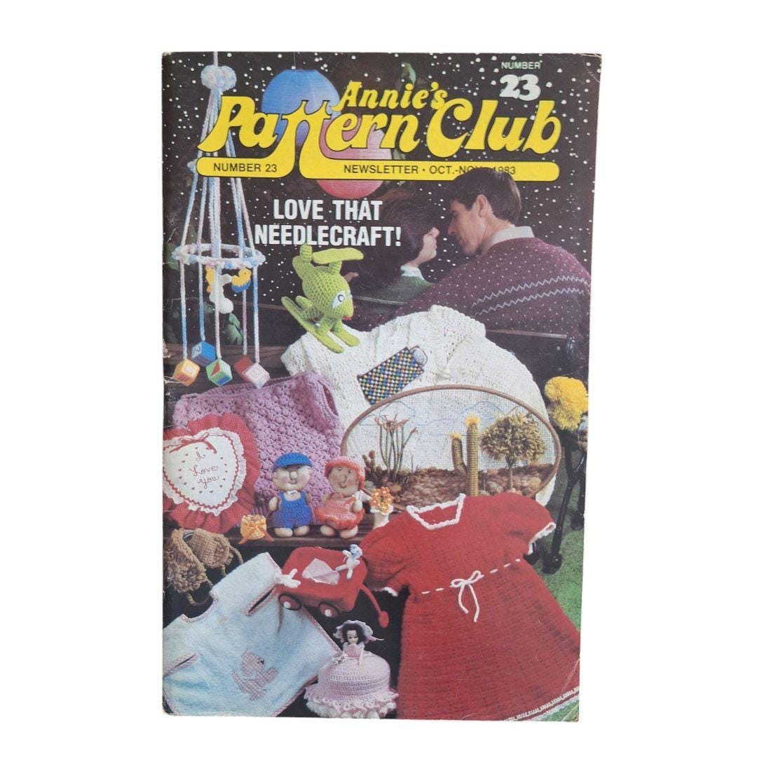 Annie's Pattern Club No 23 Needle Craft Newsletter Booklet Quilt Dress ...