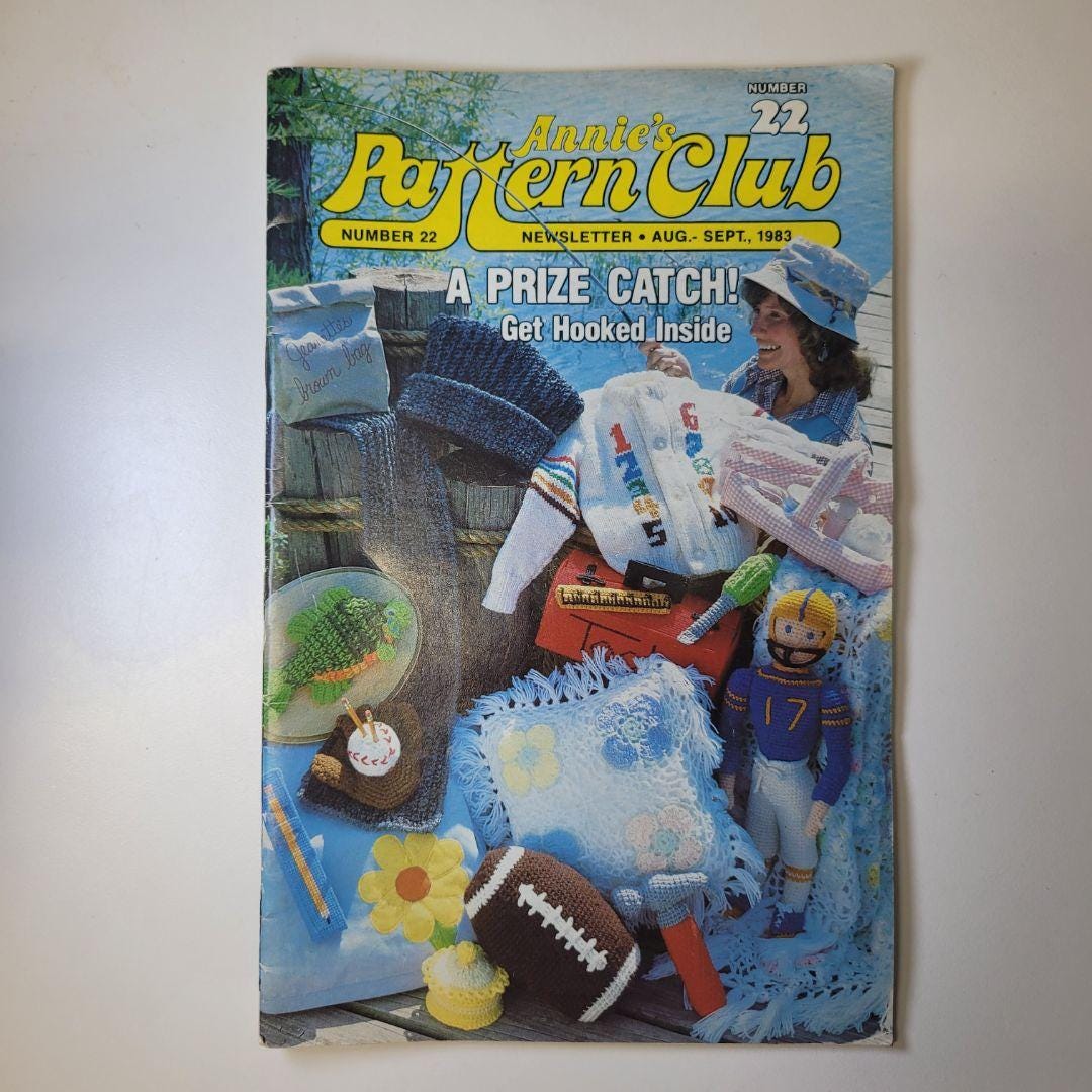 Annies Pattern Club No 22 Needle Craft Newsletter Booklet Hooked Pillow ...