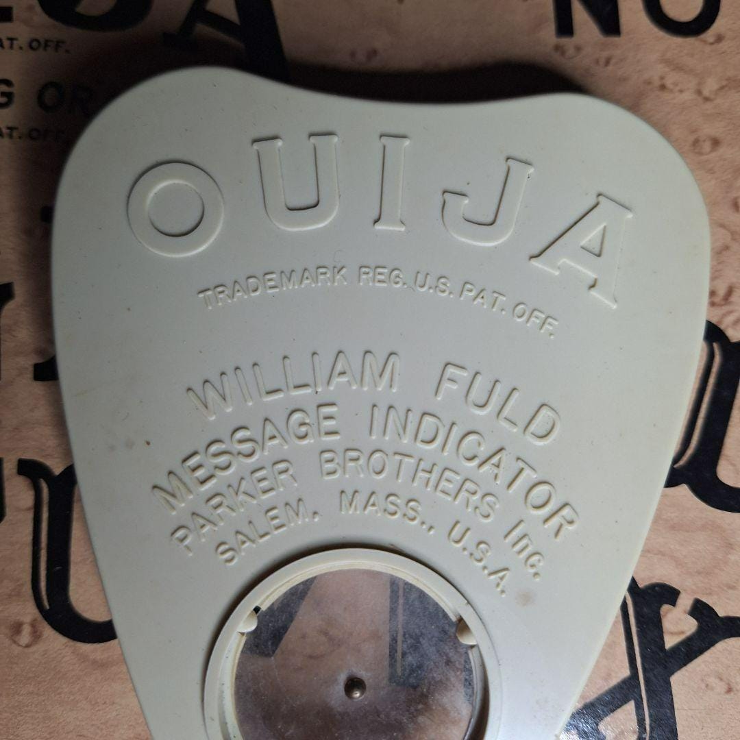 Ouija Board William Fuld Parker Brothers Salem Oracle 1960s Vintage ...