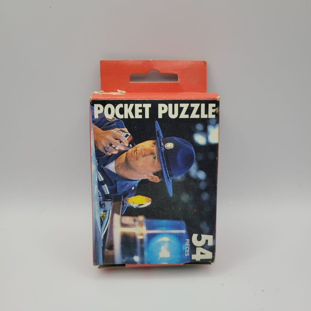 Pocket Puzzle Cop Police Radio Blue State 54 Pieces 5 X 7 Small Tiny ...