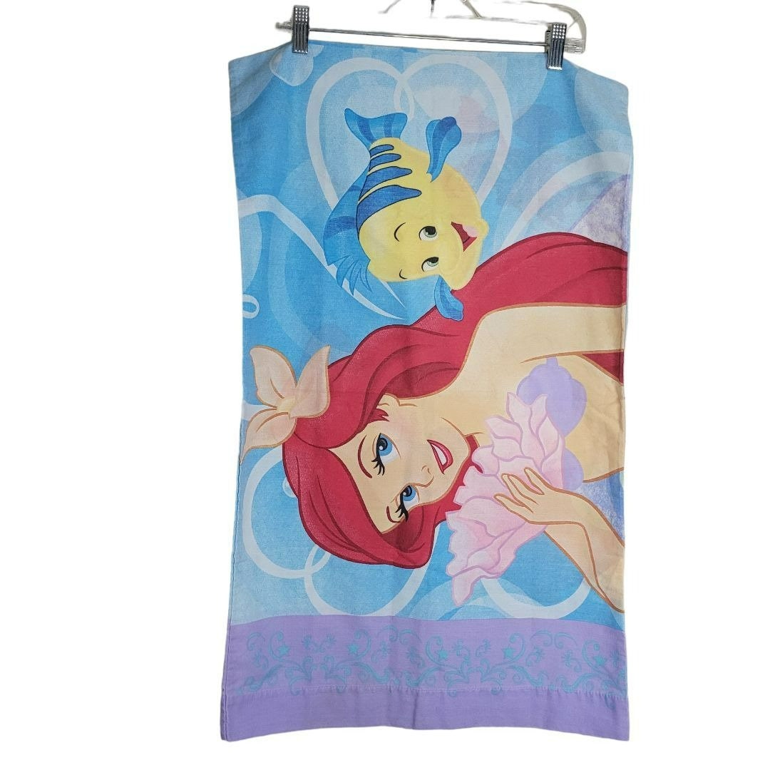 Disney Little Mermaid Pillowcase Vintage 1990s Ariel Cartoon Princess ...