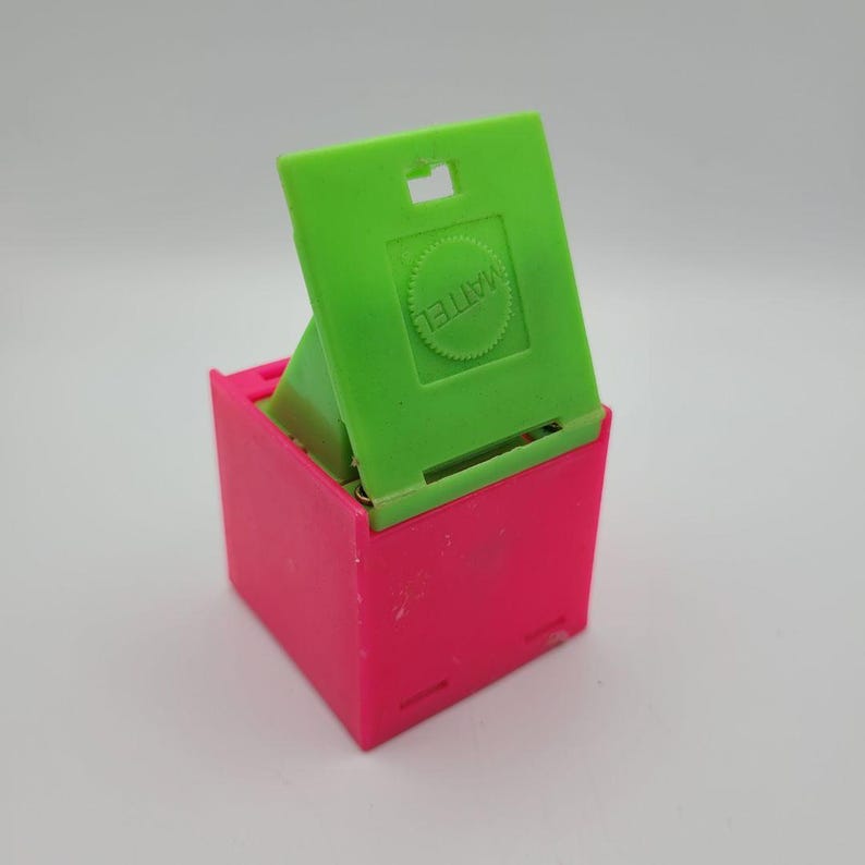 1972 Mattel Alphabet Pop up Block Toy Plastic Vintage Letter Ice Cream ...
