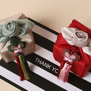 Korean Hanbok Accessory Cute Butterfly Tassel Norigae Craft Pendant ...