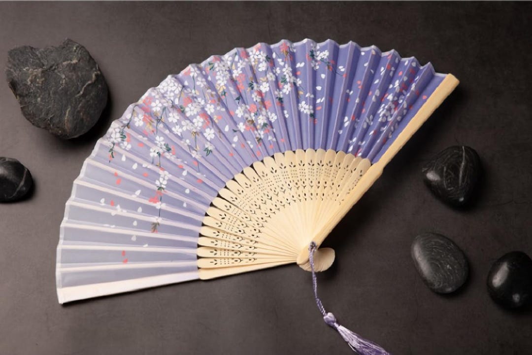 Folding Fan Korean Traditional Bamboo Hand Fan - Etsy