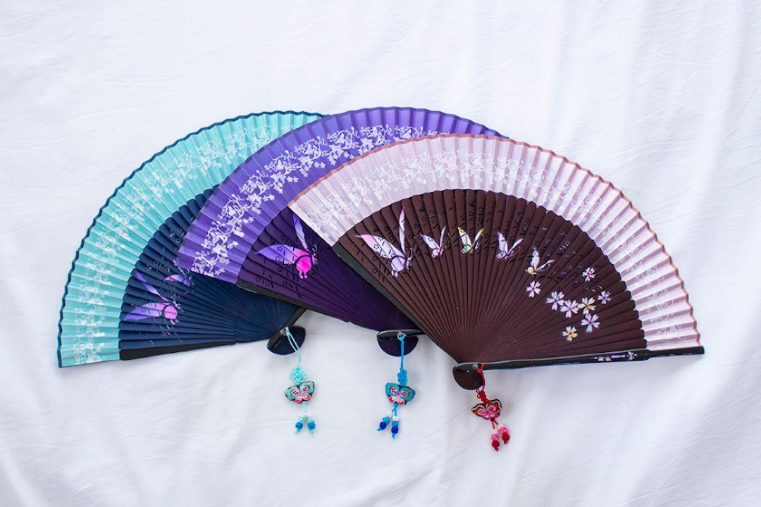 Korean Traditional Folding Fan Classic Hand Fan - Etsy