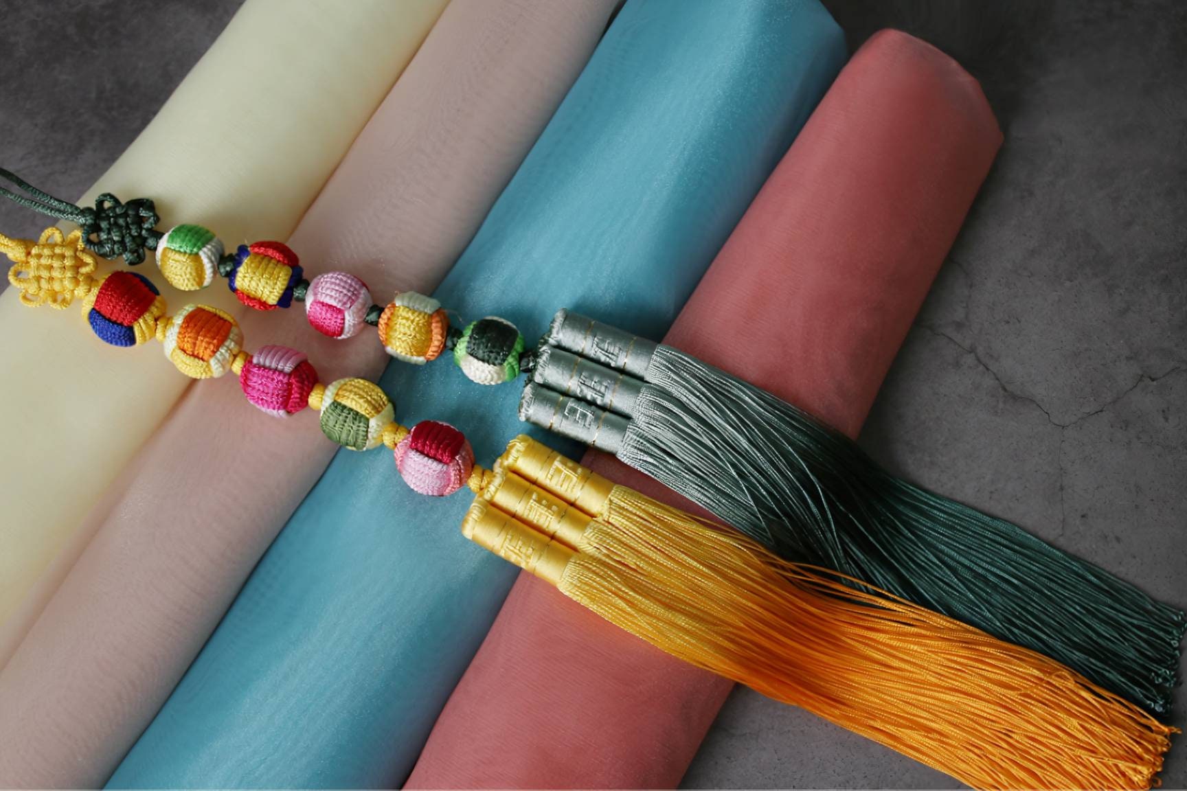 Gift Craft Korean Hanbok Accessory Jewel Tassel Long Norigae Charm - Etsy