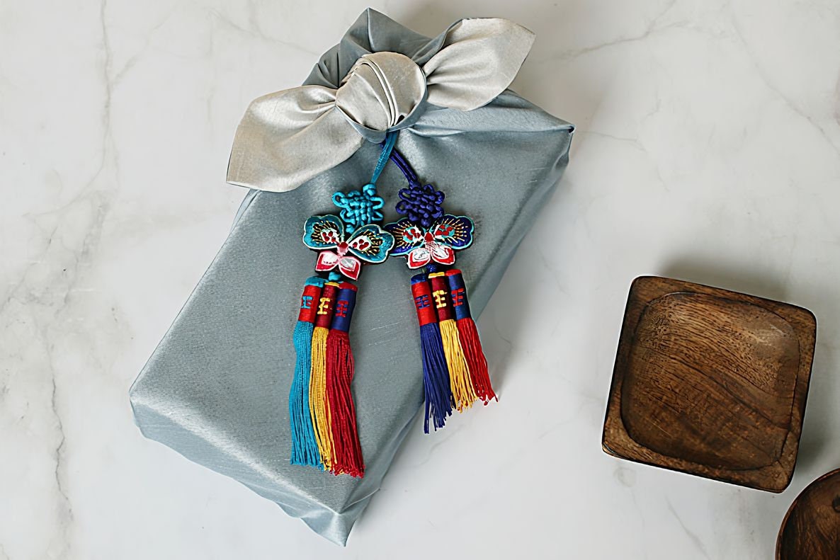 Korean Hanbok Accessory Cute Butterfly Tassel Norigae Craft Pendant ...