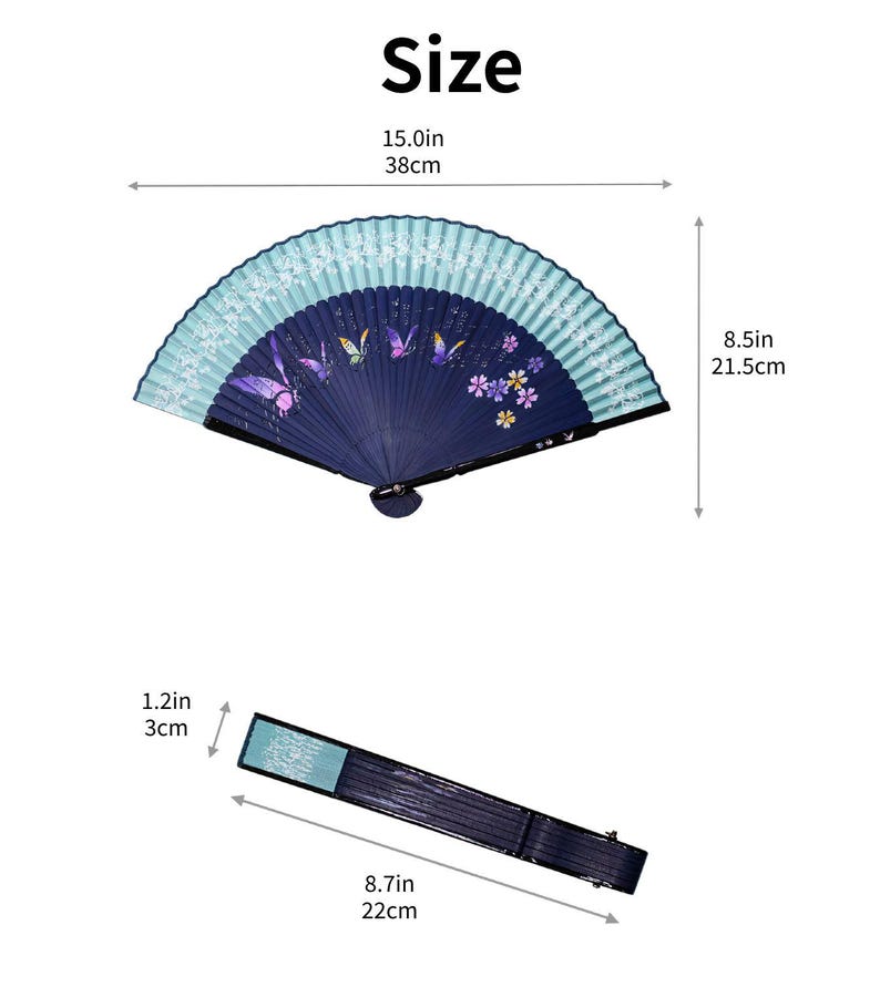 Korean Traditional Folding Fan Classic Hand Fan - Etsy