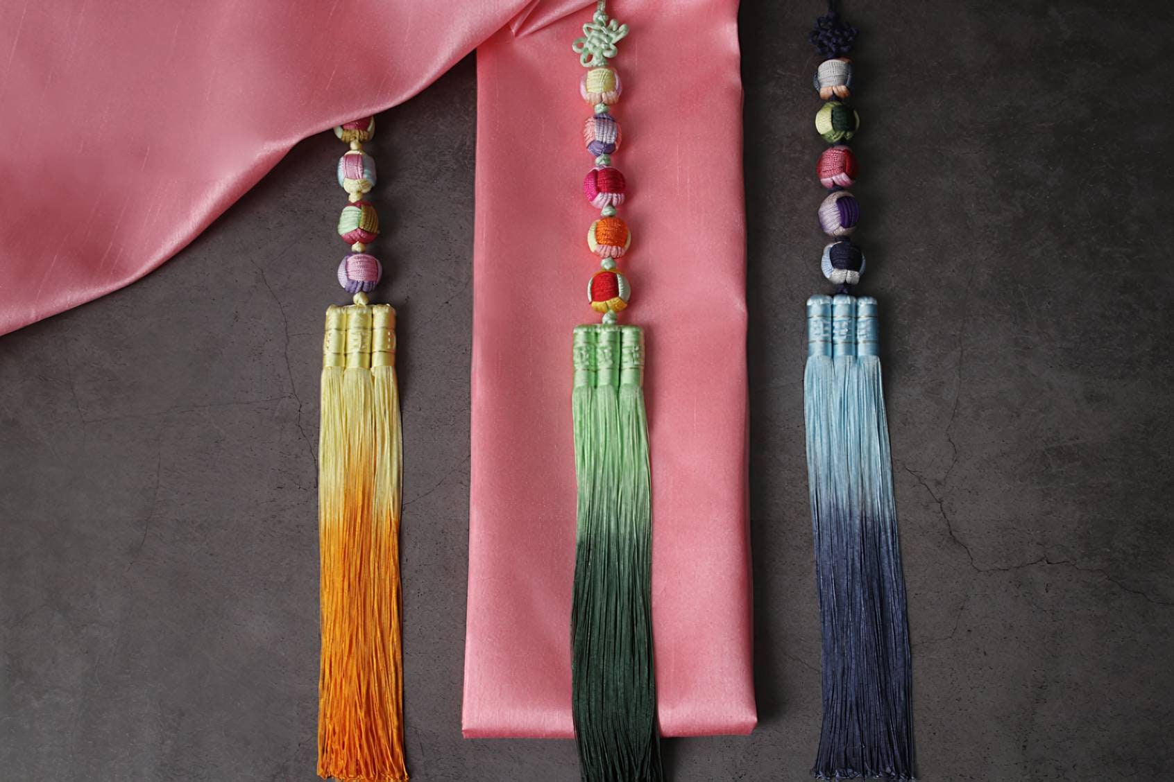 Gift Craft Korean Hanbok Accessory Jewel Tassel Long Norigae Charm - Etsy