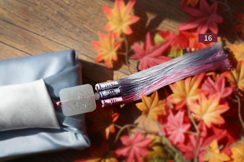 Gift Craft Korean Hanbok Accessory Jade Jewel Tassel Norigae Charm - Etsy