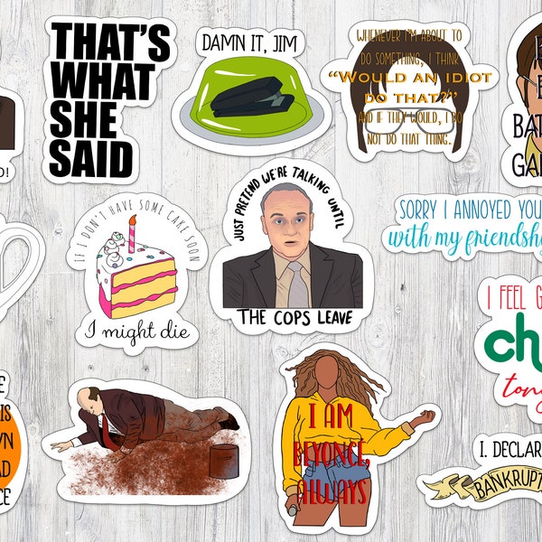 The Office Stickers - Etsy