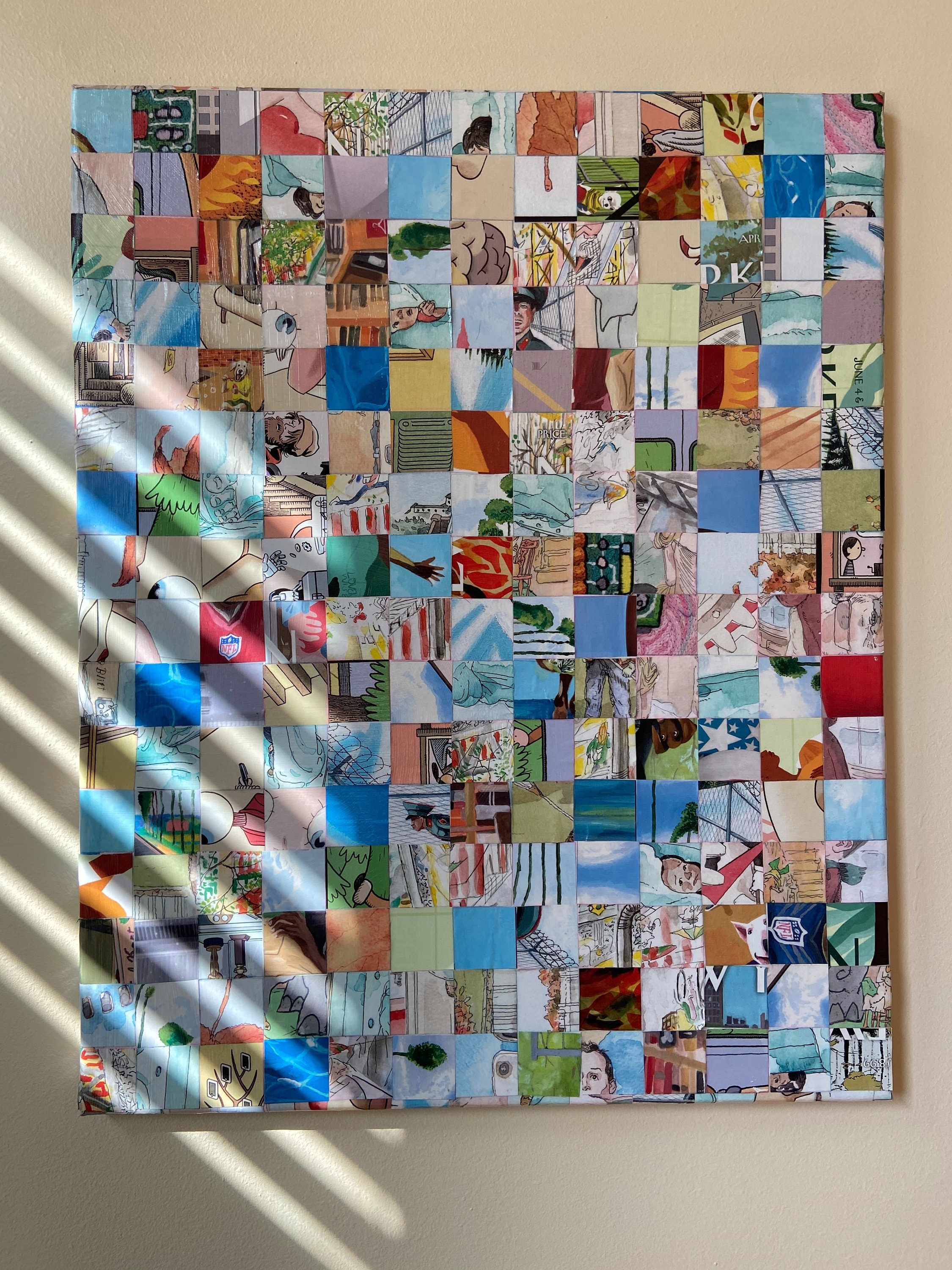 New Yorker Magazine Collage Triptych - Etsy UK