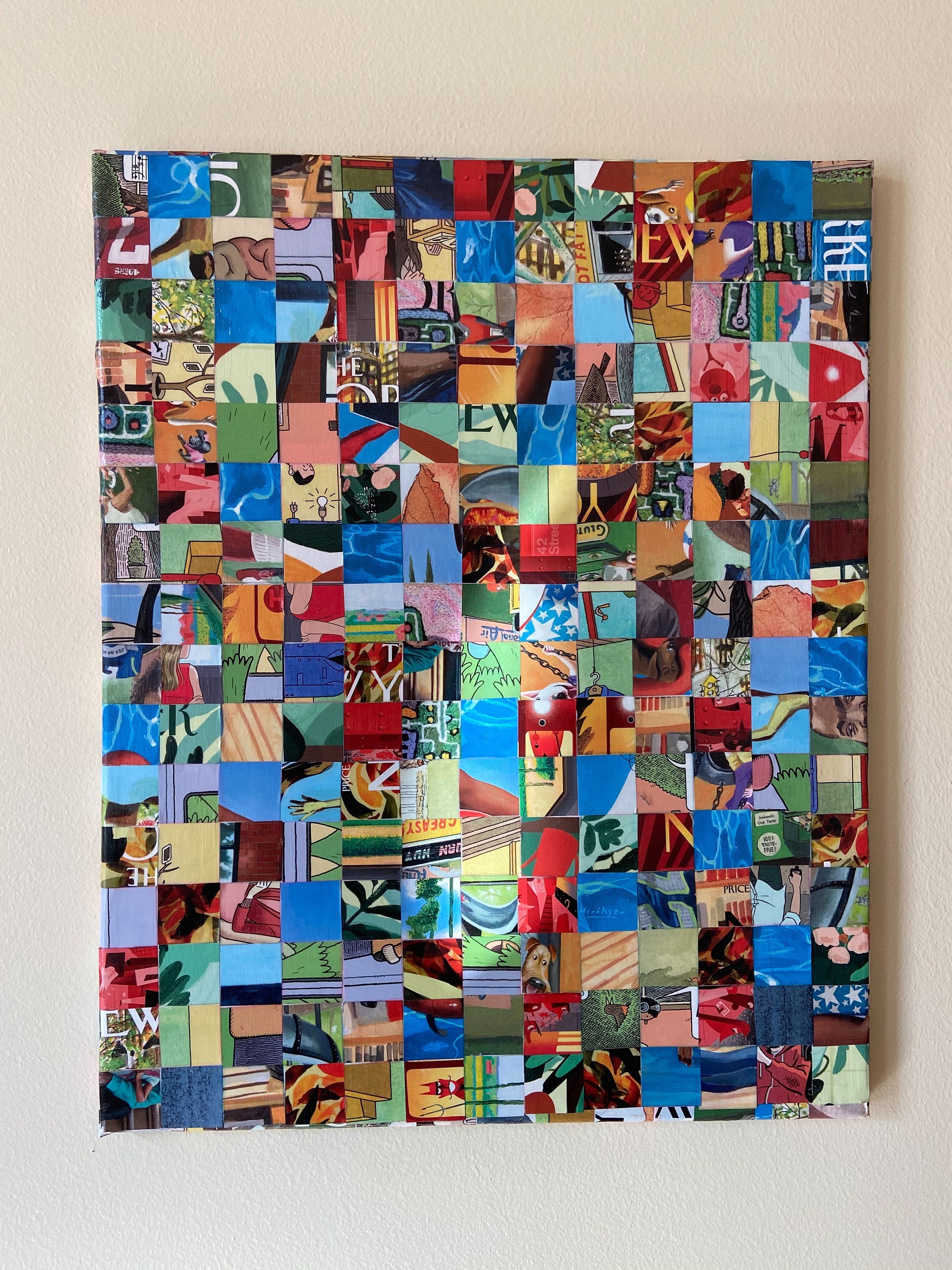 New Yorker Magazine Collage Triptych - Etsy UK