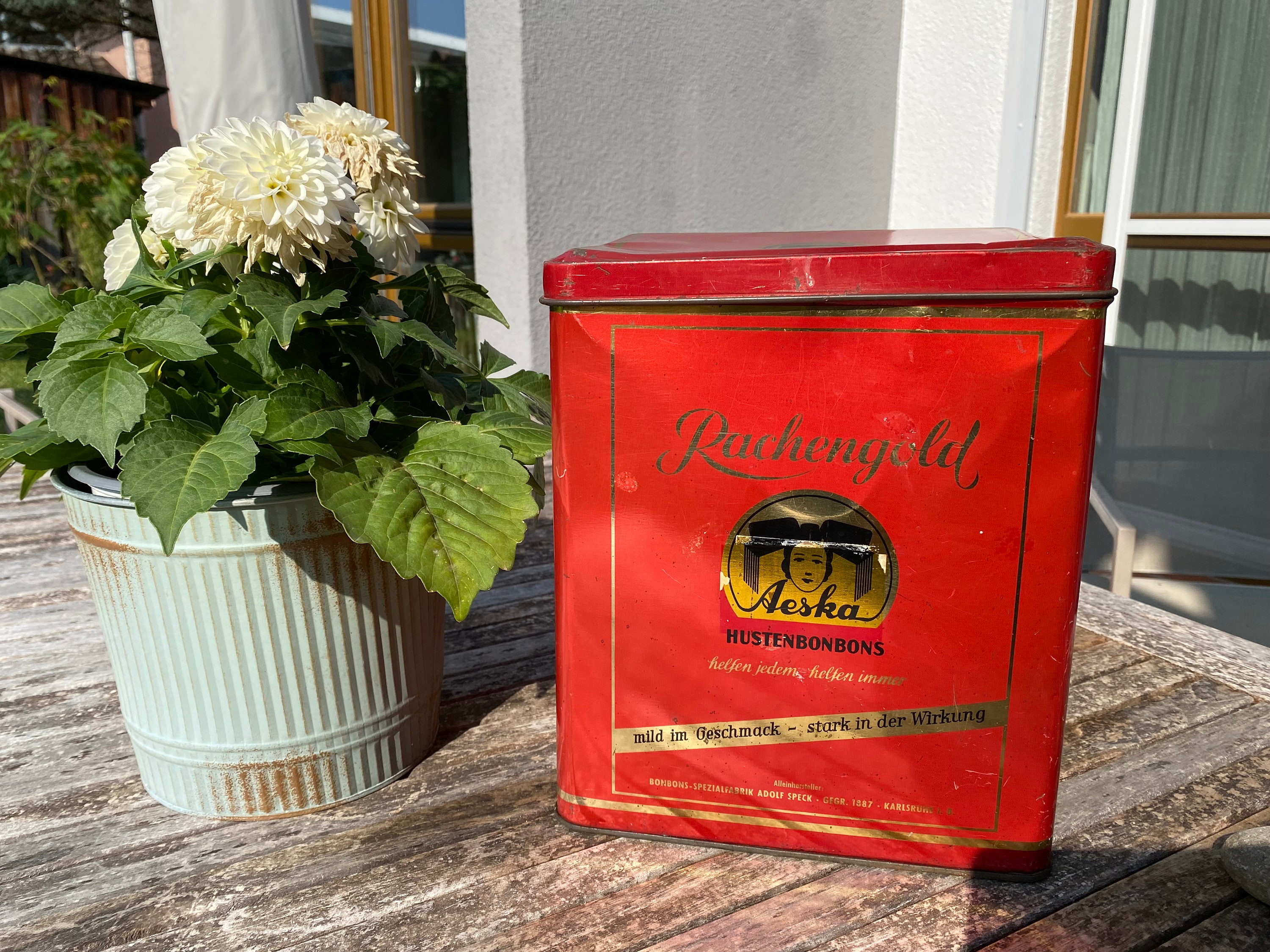 Rachengold, Aeska Tin Can 50 Years - Etsy