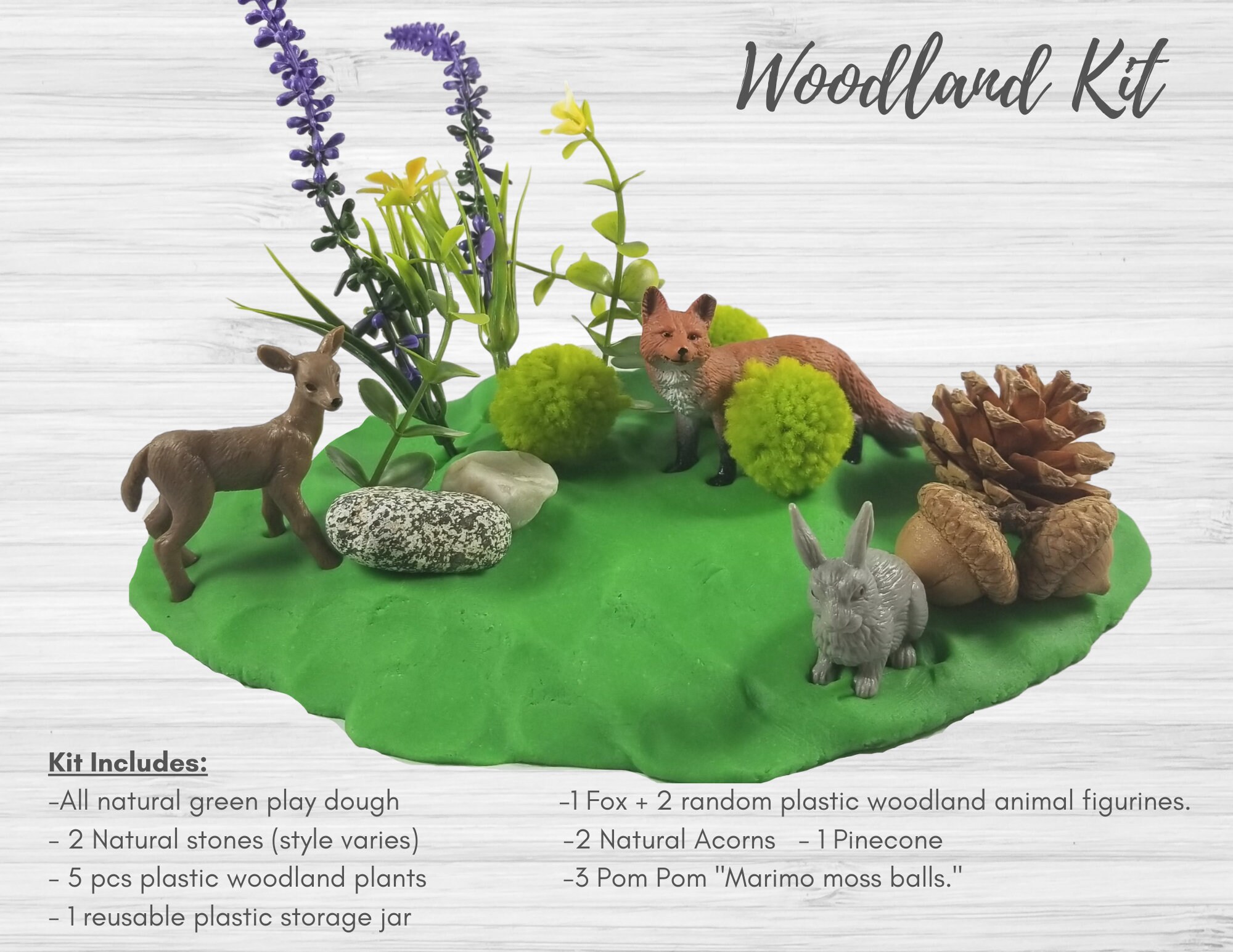 Sensory Playdough Kit and Fox Rain Book Gift Set - Etsy