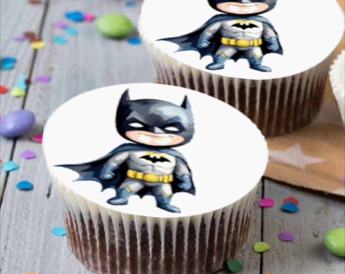 Essbare Cupcake Muffin Aufleger Tortendeko Superhelden Crash Boom essbare-cupcake-muffin-aufleger-tortendeko-superhelden-crash-boom
