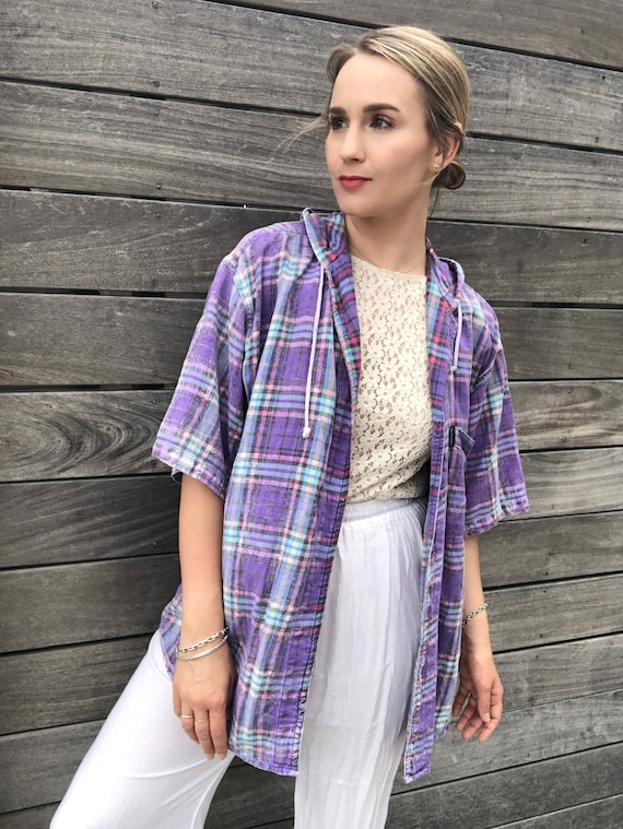 90s vintage grunge plaid - Gem