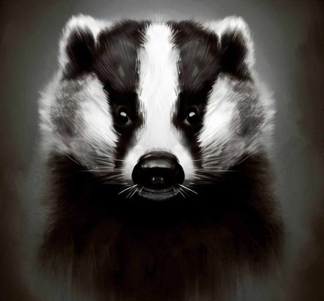 Badger Cross Stitch Pattern, PDF Instant Download, Animal Wildlife ...