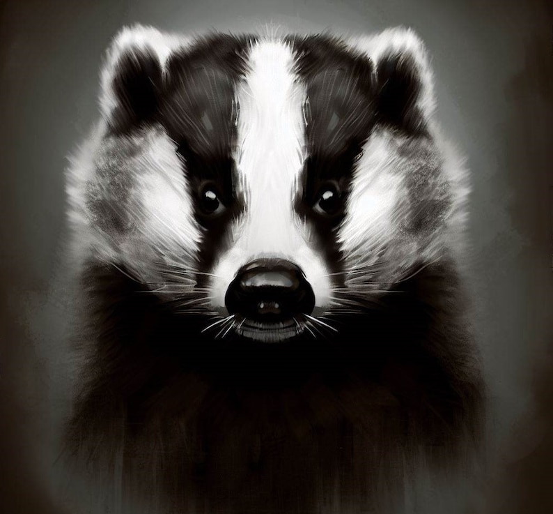 Badger Cross Stitch Pattern, PDF Instant Download, Animal Wildlife ...