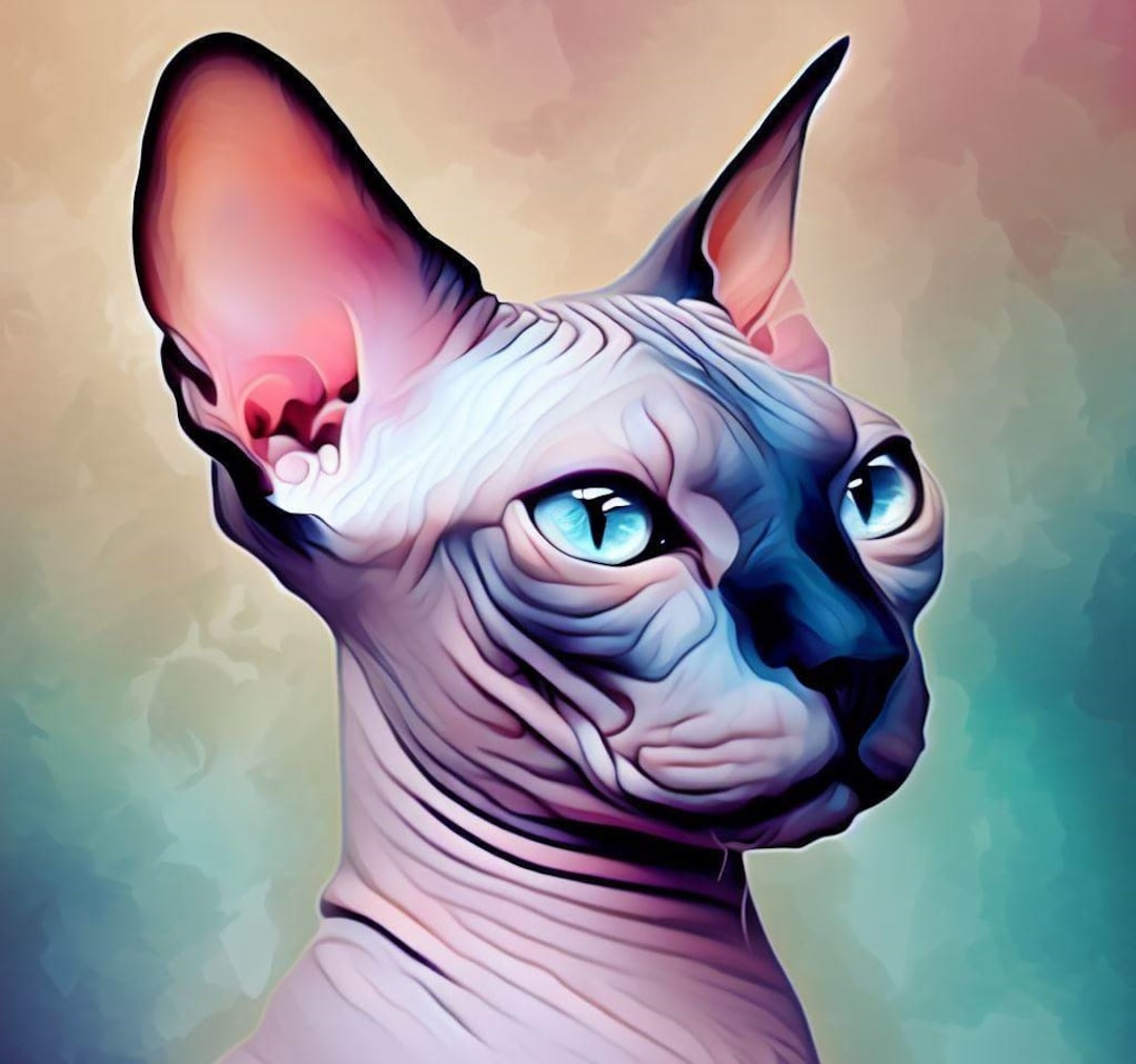 Sphynx Cat Cross Stitch Pattern, PDF Instant Download, Animal Feline ...