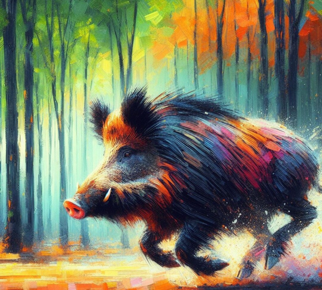 Boar Art Cross Stitch Pattern, PDF Instant Download, Full Coverage, Hog ...