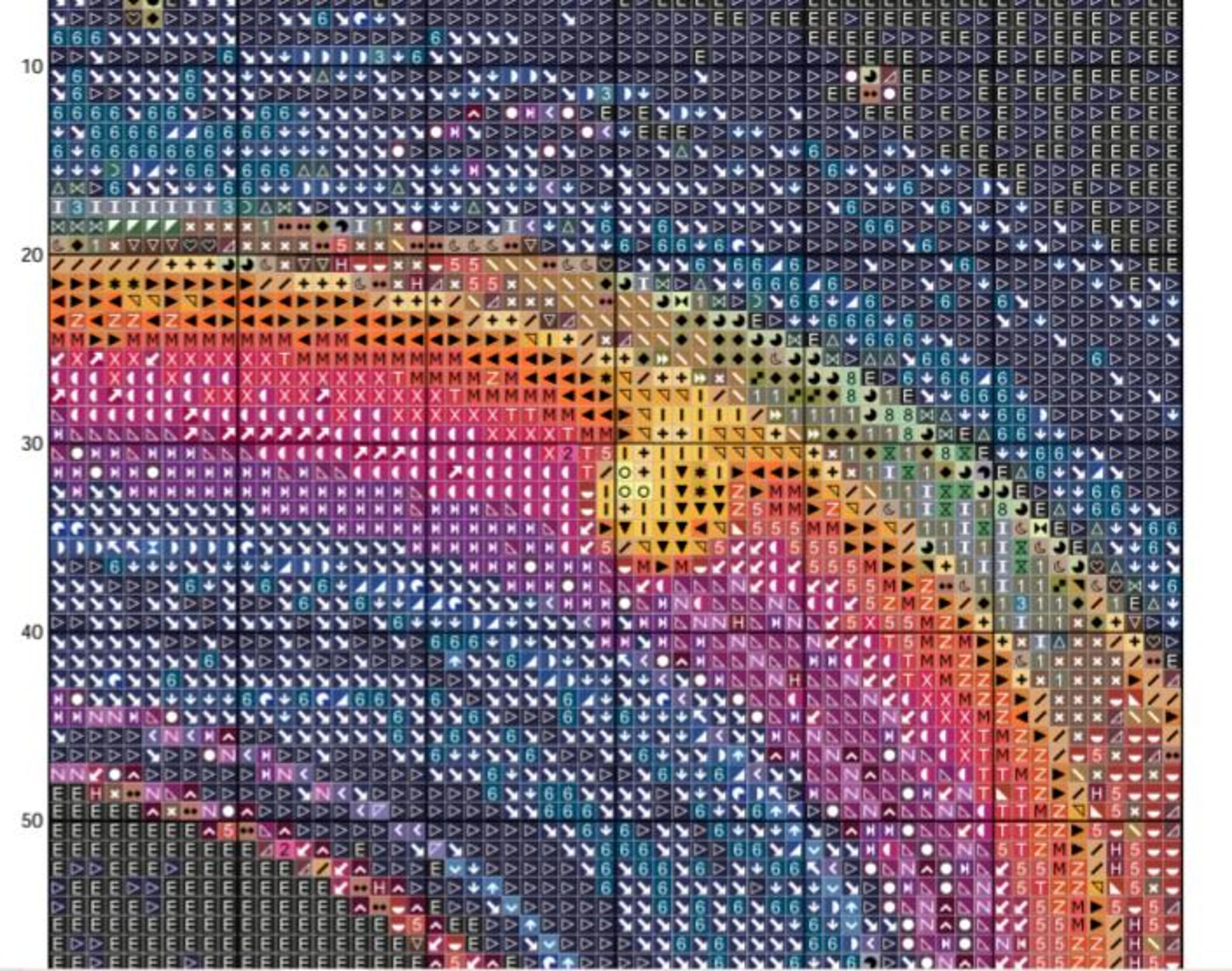 UFO Cross Stitch Pattern, PDF Instant Download, Full Coverage, Extra ...
