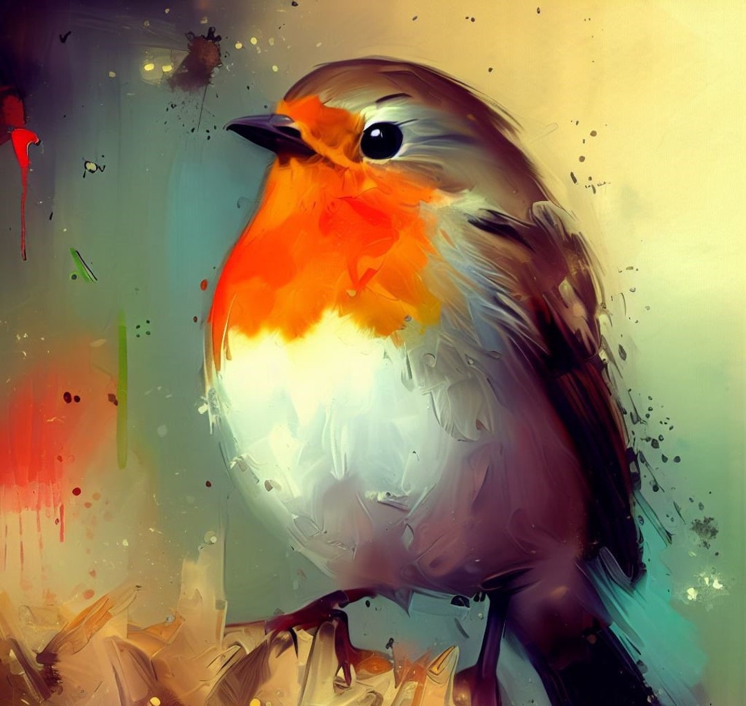 Robin Cross Stitch Pattern, PDF Instant Download, Bird Animal Christmas ...