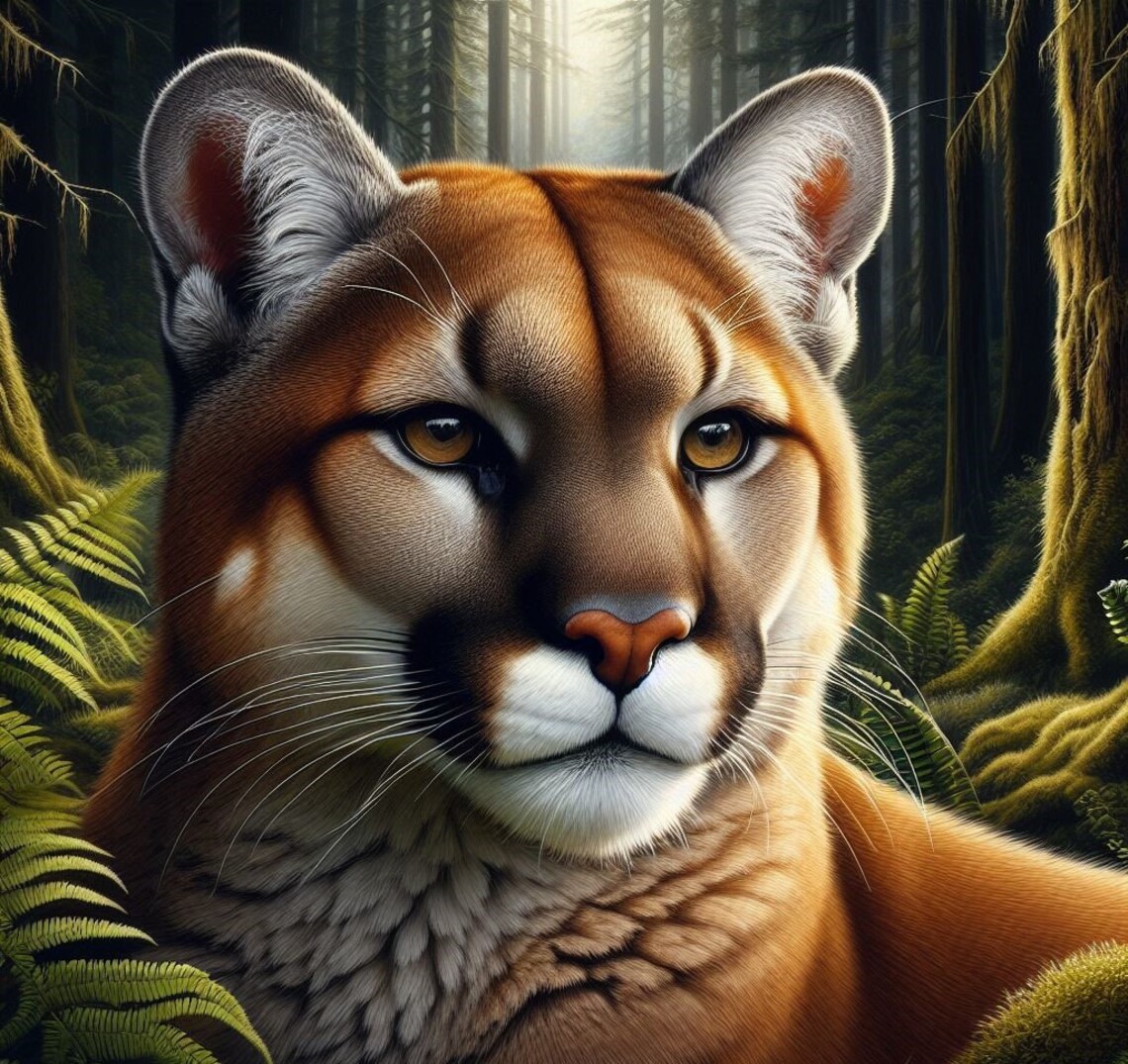 Cougar Cross Stitch Pattern, PDF Instant Download, Full Coverage, Big ...