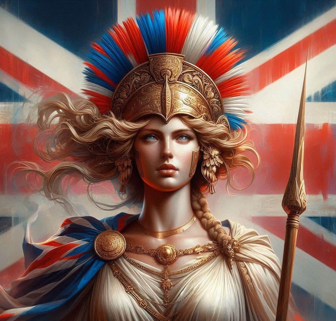 Britannia, Roman Goddess of Britain Cross Stitch Pattern, PDF Instant ...