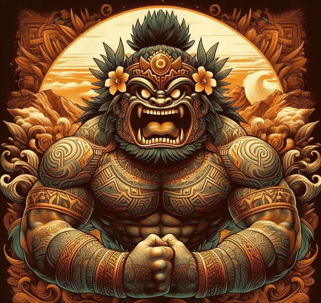 Ku Hawaiian God of War Cross Stitch Pattern, PDF Instant Download, Full ...